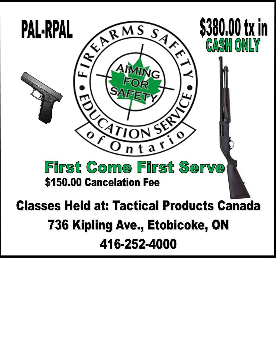 PAL-RPAL Courses – Tactical Products Canada