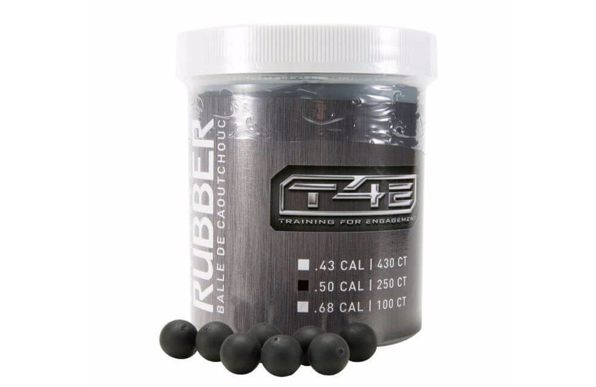 Umarex T4E .50cal Rubber Ball 250 ct. Black HDP50 – Tactical Products ...